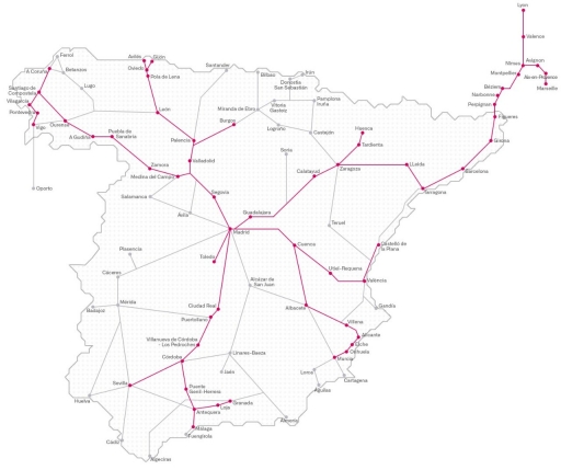 Renfe Rail Map