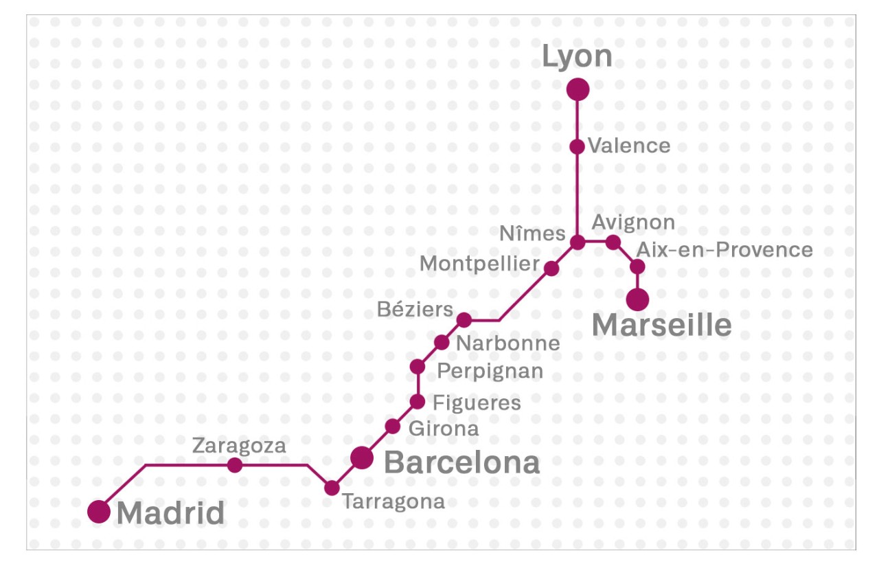 Spanish railway operator RENFE launches high-speed Madrid-Marseille ...